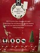 9FT PRE LIT SLIM LINDEN FIR TREE IN BOX - Earl's Auction Company