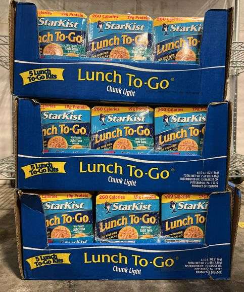 (18) PACKS OF STARKIST LUNCH TO GO TUNA KITS (5 KITS PER PACK) - Earl's ...
