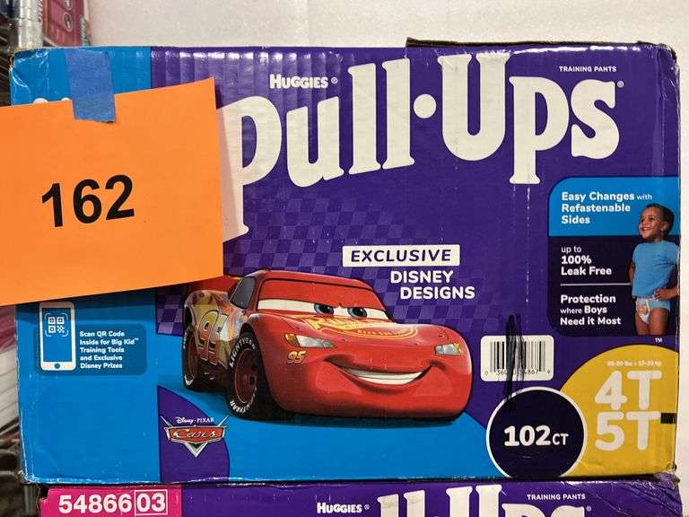 (2) BOXES OF HUGGIES PULL UPS DIAPERS - SIZE 4T/5T - Earl's Auction Company