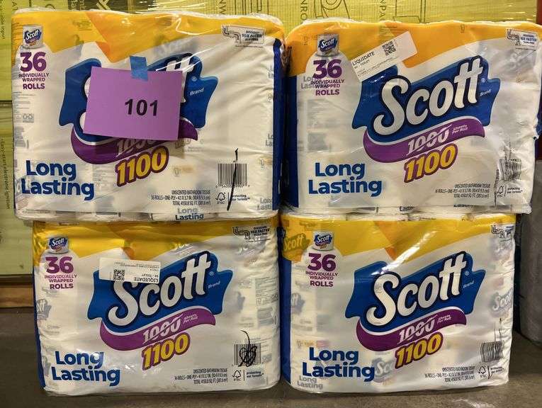 (4) PACKS OF SCOTT TOILET PAPER - Earl's Auction Company