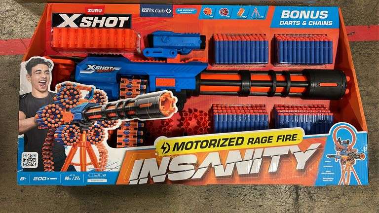 (2) KIDS ZURU XSHOT INSANITY MOROTIZED GUN SETS - Earl's Auction Company