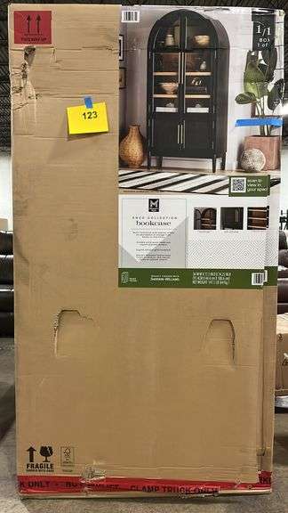 ENZO COLLECTION BOOKCASE IN BOX - BLACK - Earl's Auction Company