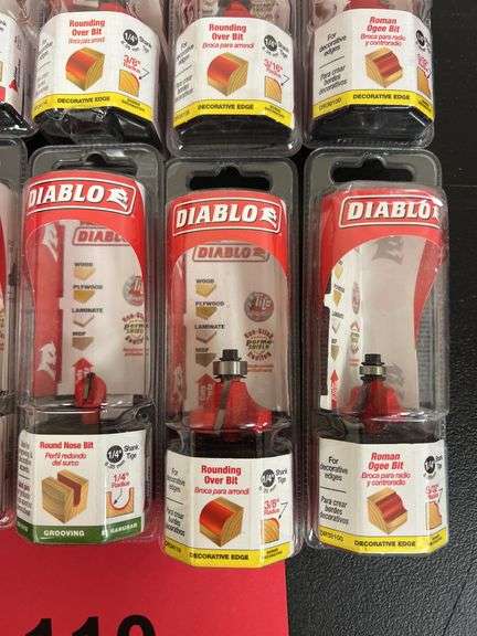 (10) DIABLO ROUTER BITS - Earl's Auction Company