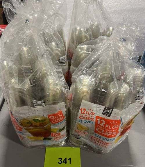 (6) PACKS OF 12FL OZ PLASTIC PARTY CUPS - Earl's Auction Company