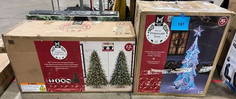 AS IS - PRISMATIC TREE & 7.5FT AUGUSTA PINE TREE IN BOXES - Earl's ...