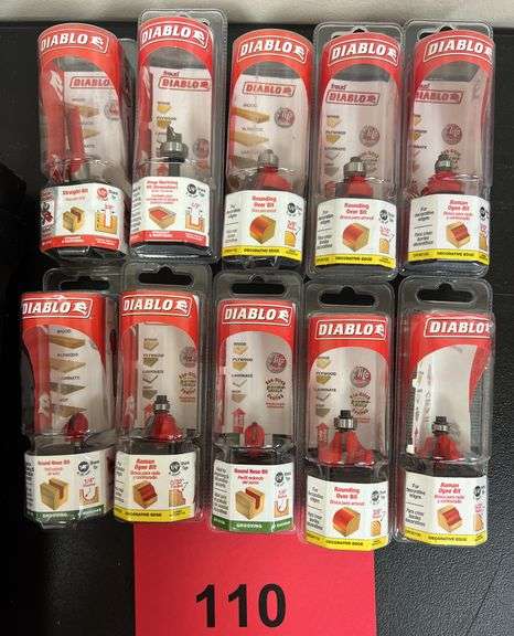 (10) DIABLO ROUTER BITS - Earl's Auction Company