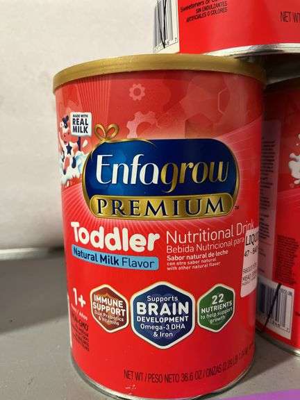 (3) CANS OF ENFAGROW PREMIUM TODDLER DRINK MIX - Earl's Auction Company
