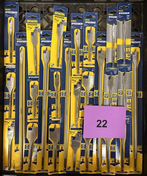 MISC LOT OF IRWIN SPEEDBOR SPADE BITS - Earl's Auction Company