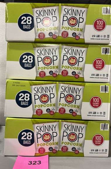 (4) BOXES OF SKINNY POP POPCORN - Earl's Auction Company