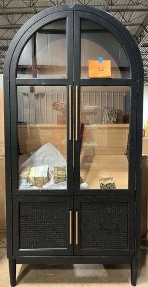 ENZO COLLECTION BOOKCASE - BLACK - Earl's Auction Company