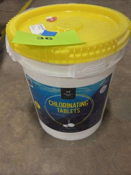 40LB BUCKET OF CHLORINATING TABLETS - Earl's Auction Company