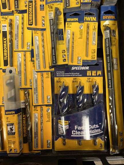 MISC LOT OF IRWIN DRILL BITS - Earl's Auction Company