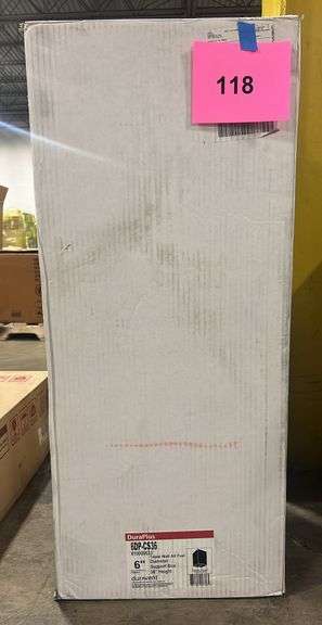 DURAPLUS 6" SQUARE CEILING SUPPORT BOX IN BOX - Earl's Auction Company