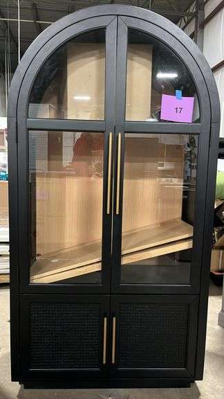 ENZO COLLECTION BOOKCASE - BLACK - Earl's Auction Company