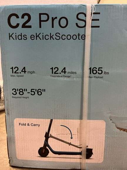 NINEBOT C2 PRO SE KIDS EKICK SCOOTER IN BOX - Earl's Auction Company