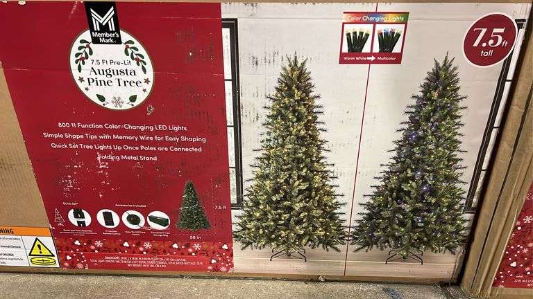 AS IS - PRISMATIC TREE & 7.5FT AUGUSTA PINE TREE IN BOXES - Earl's ...