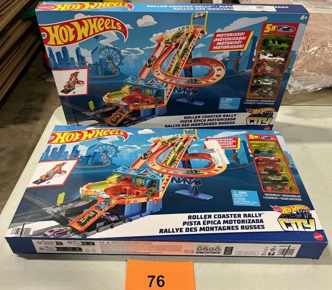 (2) KIDS HOT WHEELS ROLLER COASTER RALLY SETS IN BOXES - Earl's Auction ...