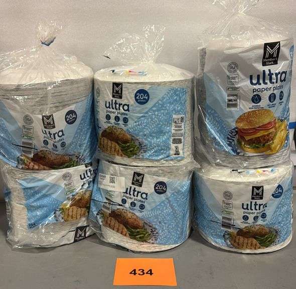 (6) PACKS OF PAPER PLATES - Earl's Auction Company