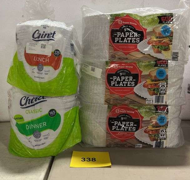 (5) PACKS OF PAPER PLATES - Earl's Auction Company