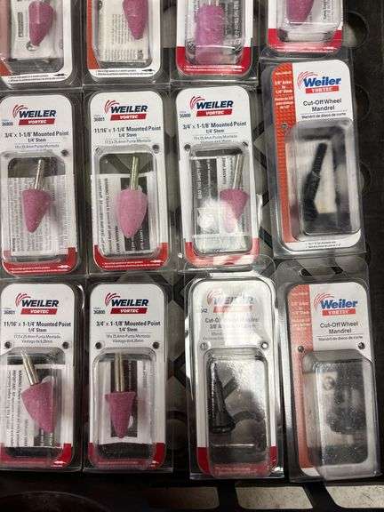 MISC LOT OF WEILER MOUNTED POINT/ WHEEL MANDRELS - Earl's Auction Company