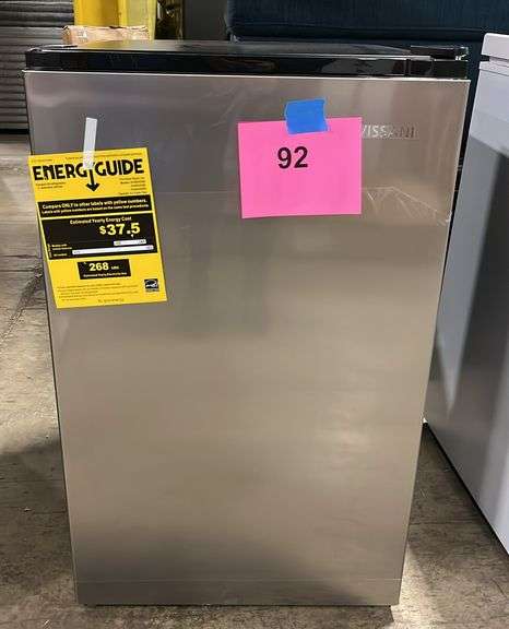 VISSANI 4.3CU FT STAINLESS REFRIGERATOR - Earl's Auction Company