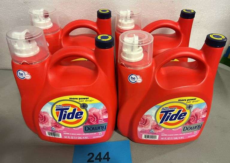 (4) JUGS OF TIDE DETERGENT - Earl's Auction Company