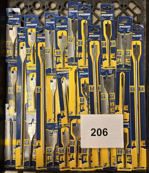 MISC LOT OF IRWIN SPEEDBOR SPADE BITS - Earl's Auction Company