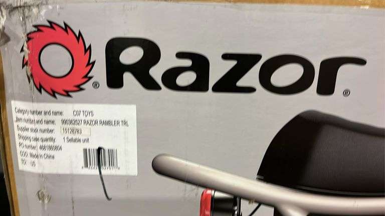 RAZOR RAMBLER TRL ELECTRIC BIKE IN BOX - Earl's Auction Company
