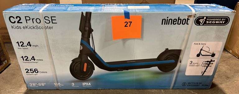 NINEBOT C2 PRO SE KIDS EKICK SCOOTER IN BOX - Earl's Auction Company