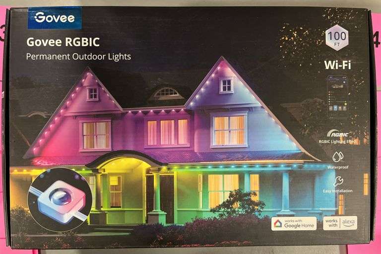 GOVEE RGBIC PERMANENT OUTDOOR LIGHTS IN BOX - Earl's Auction Company