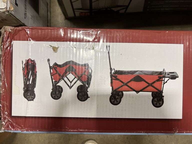 MACWAGON W/ TABLE IN BOX - RED - Earl's Auction Company