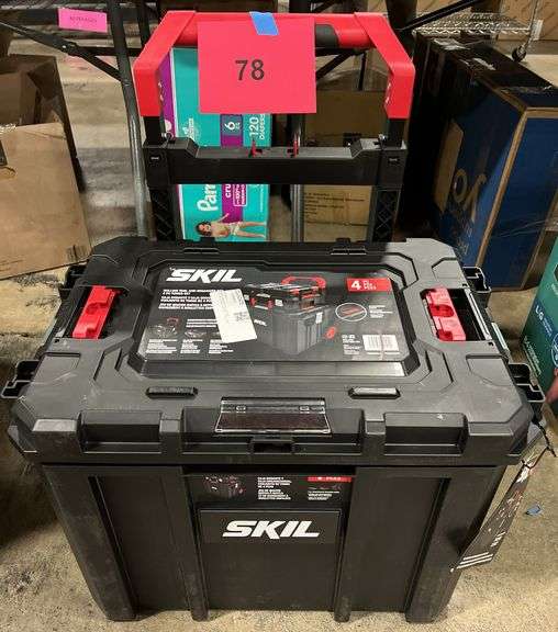 SKIL ROLLING TOOL & ORGANIZER BOX - Earl's Auction Company