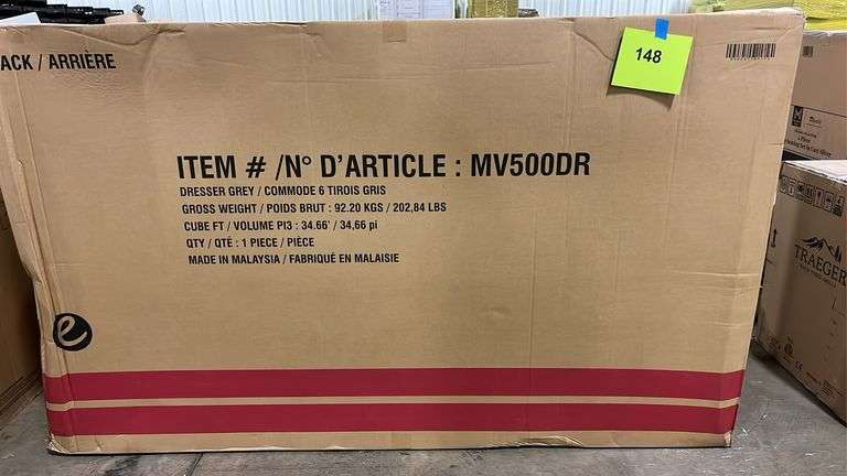 NEW MEMPHIS 6 DRAWER DRESSER IN BOX - Earl's Auction Company