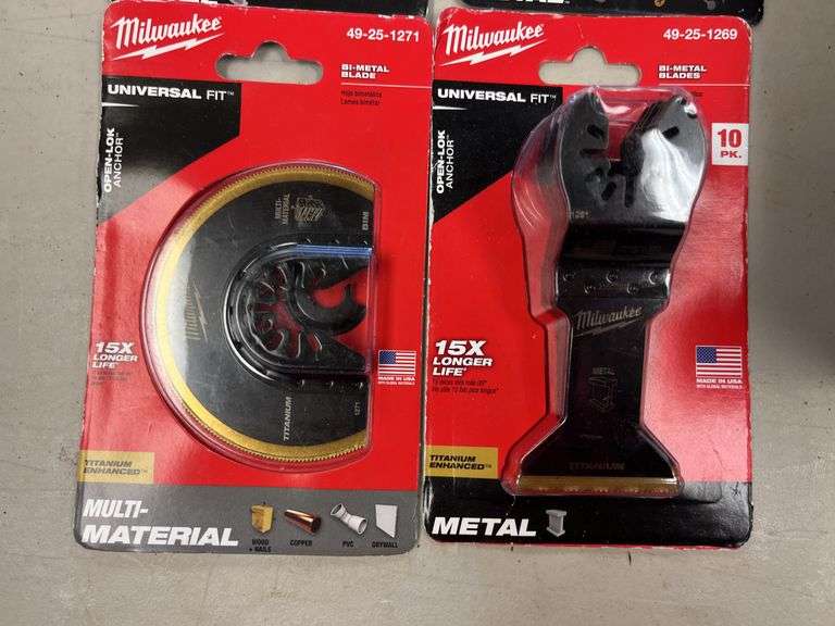 (8) PACKS OF MILWAUKEE MULTI TOOL ATTACHMENTS - Earl's Auction Company