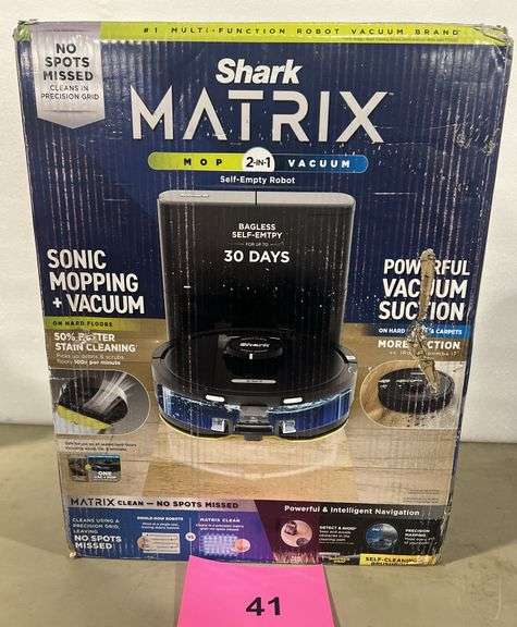 SHARK MATRIX 2 IN 1 MOP, VACUUM IN BOX - Earl's Auction Company