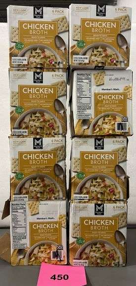 (8) BOXES OF CHICKEN BROTH - Earl's Auction Company