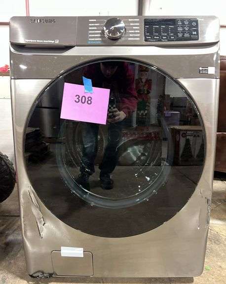 AS IS - SAMSUNG 4.5CU FT SMART FRONT LOAD WASHER - Earl's Auction Company