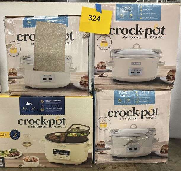 AS IS - (4) CROCKPOT SLOW COOKERS IN BOXES - Earl's Auction Company