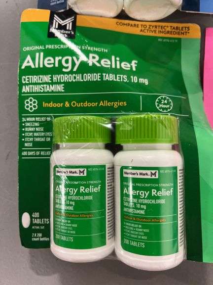 (6) BOTTLES OF ALLERGY RELIEF MEDICINE - Earl's Auction Company