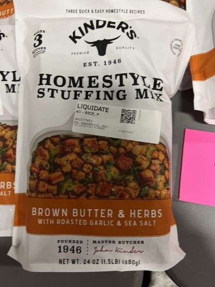 (5) BAGS OF KINDERS HOMESTYLE STUFFING MIX - Earl's Auction Company