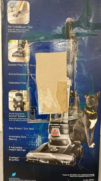 BISSEL CLEANVIEW REWIND PET VACUUM CLEANER IN BOX - Earl's Auction Company