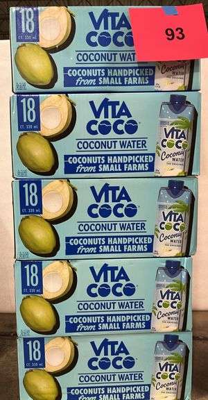 (5) BOXES OF VITA COCO COCONUT WATER - Earl's Auction Company