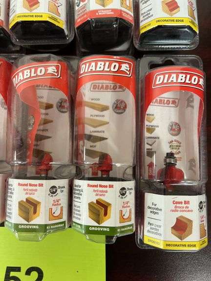 (10) DIABLO ROUTER BITS - Earl's Auction Company