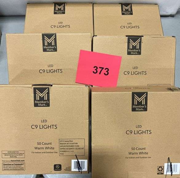(6) BOXES OF LED C9 LIGHTS - Earl's Auction Company