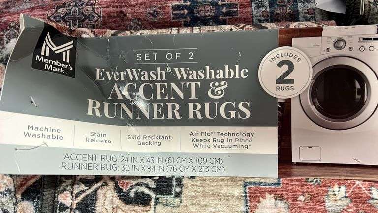 (5) EVERWASH WASHABLE RUGS - Earl's Auction Company