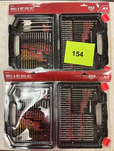 (2) ACE 253PC DRILL & BIT HSS SETS - Earl's Auction Company