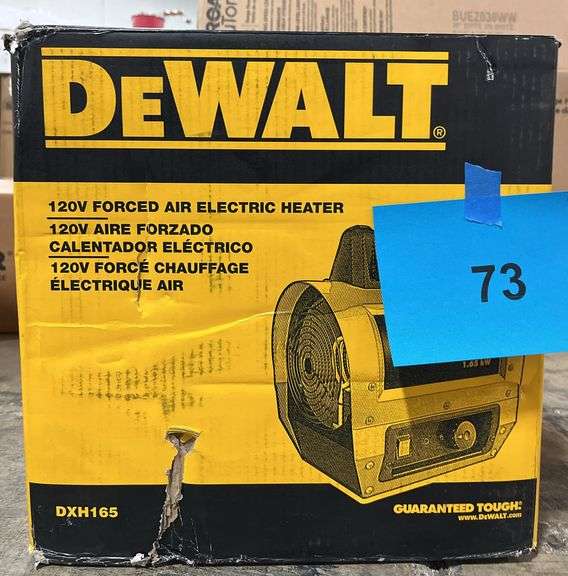 DEWALT 120V FORCED AIR ELECTRIC HEATER IN BOX - Earl's Auction Company