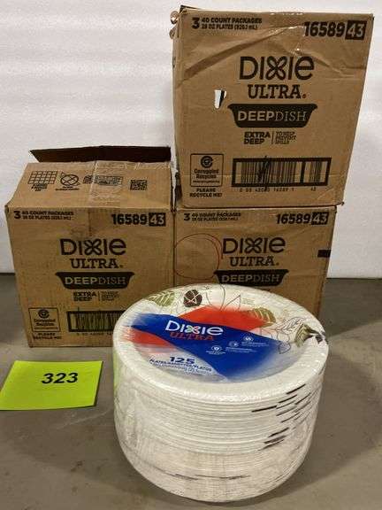 (4) PACKS OF DIXIE PAPER PLATES - Earl's Auction Company