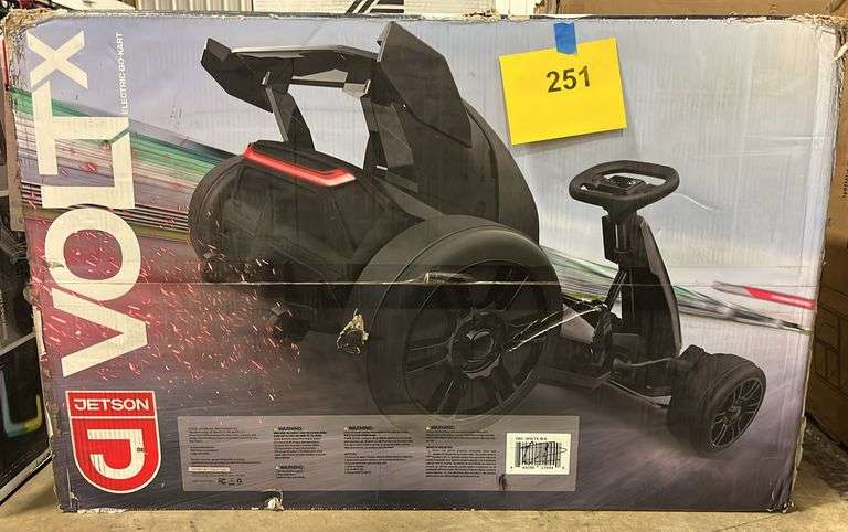 JETSON VOLT X ELECTRIC GO KART IN BOX - Earl's Auction Company
