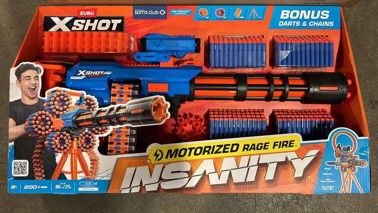 (3) KIDS ZURU XSHOT INSANITIY RAGE FIRE GUN SETS - Earl's Auction Company